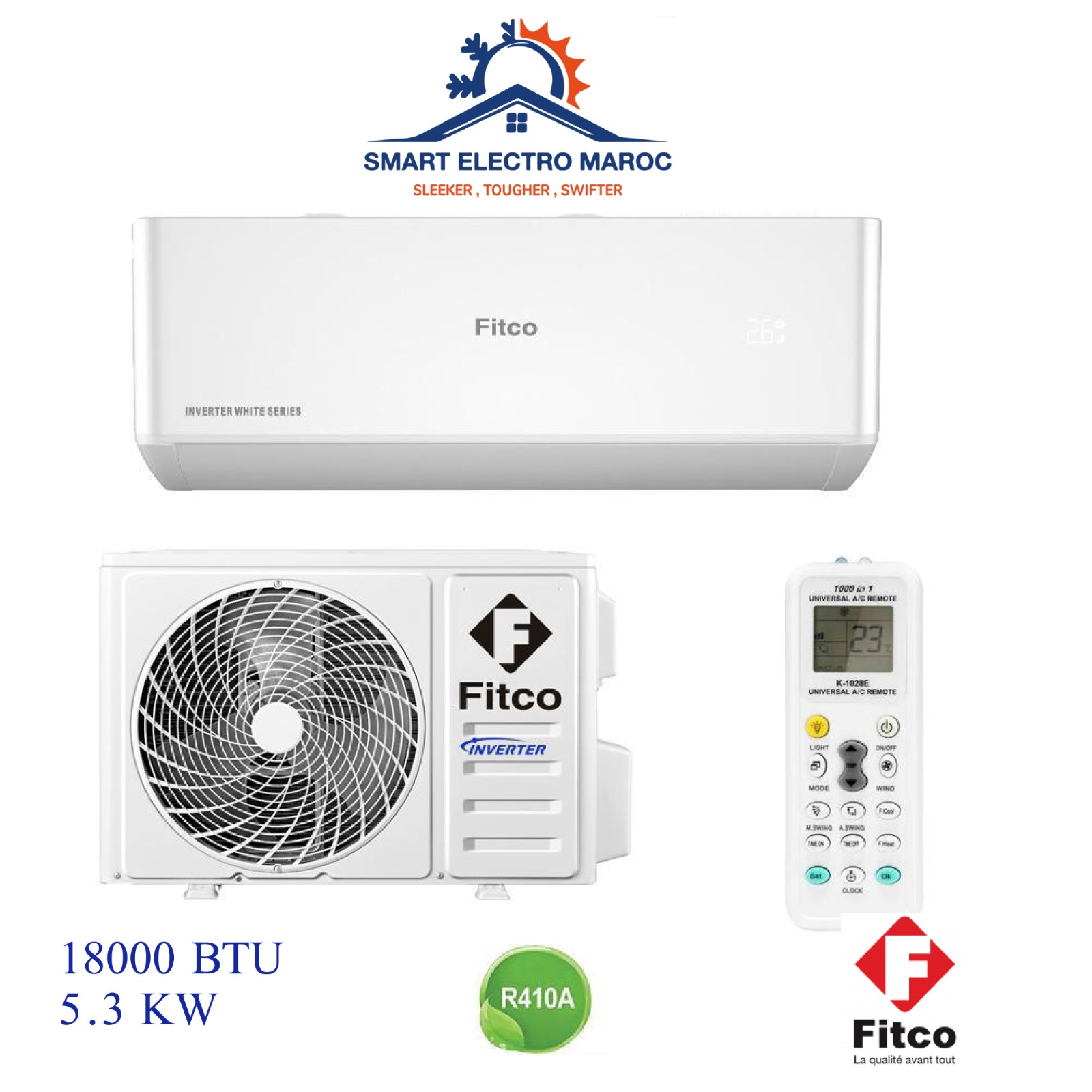 Climatiseur Fitco 18000 Btu Inverter Maroc